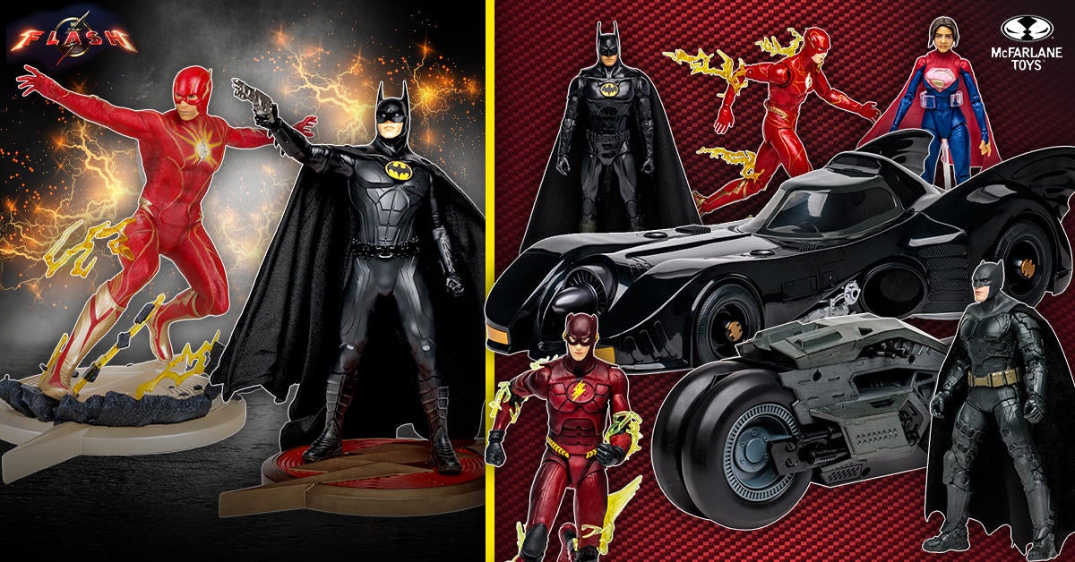 The Flash: I giocattoli del film svelati da McFarlane Toys e Spin Master