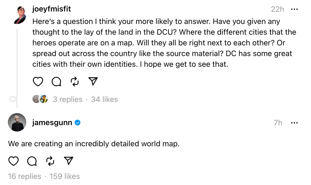 DC Studios: James Gunn svela la mappa del mondo del nuovo universo DC
